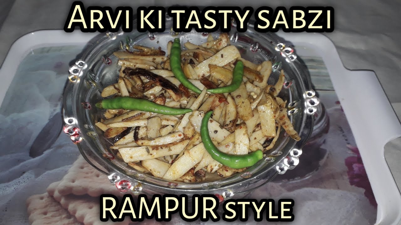 Rampur style Arvi ki sabzi | how to make arvi ki sabzi | - YouTube