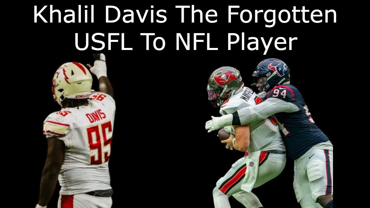 Khalil Davis The Forgotten USFL To NFL Player - YouTube