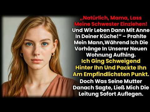 „Meine Schwester zieht zu uns  und wir sollen in Mamas Küche leben!“ Da packte ich meinen Mann und…