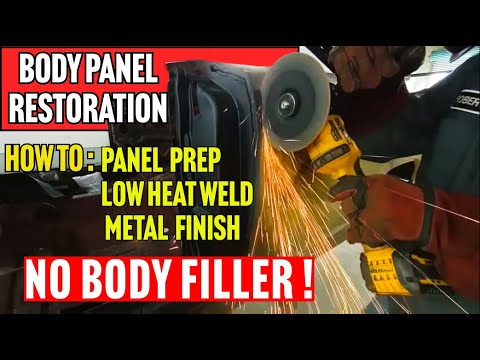 How to: Prep, Weld, & Metal Finish Body Panels for a NO BODY FILLER Finish D.I.Y. Auto ...
