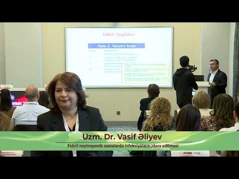 IV Azərbaycan Beynəlxalq Hematologiya Mütəxəssisləri Konqresi Vasif Əliyev-in çıxışı