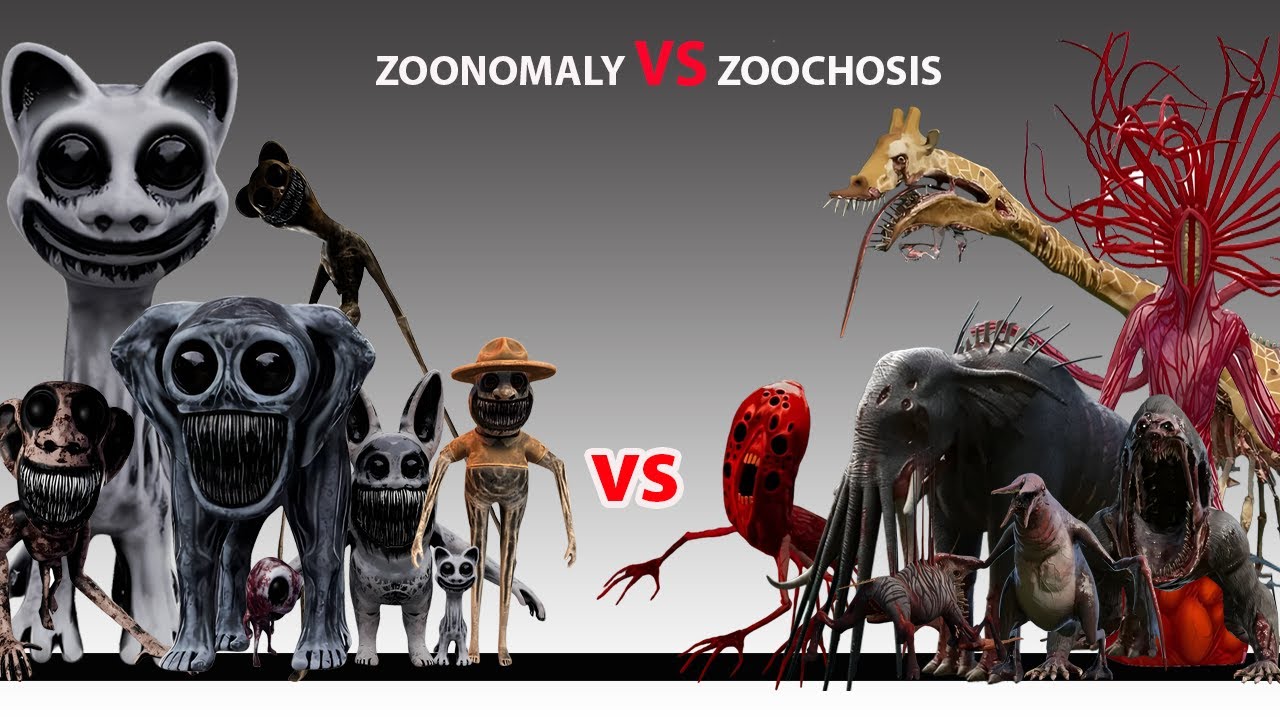 ZOONOMALY MONTERS VS ZOOCHOSIS MONSTERS SIZE COMPARISON - YouTube