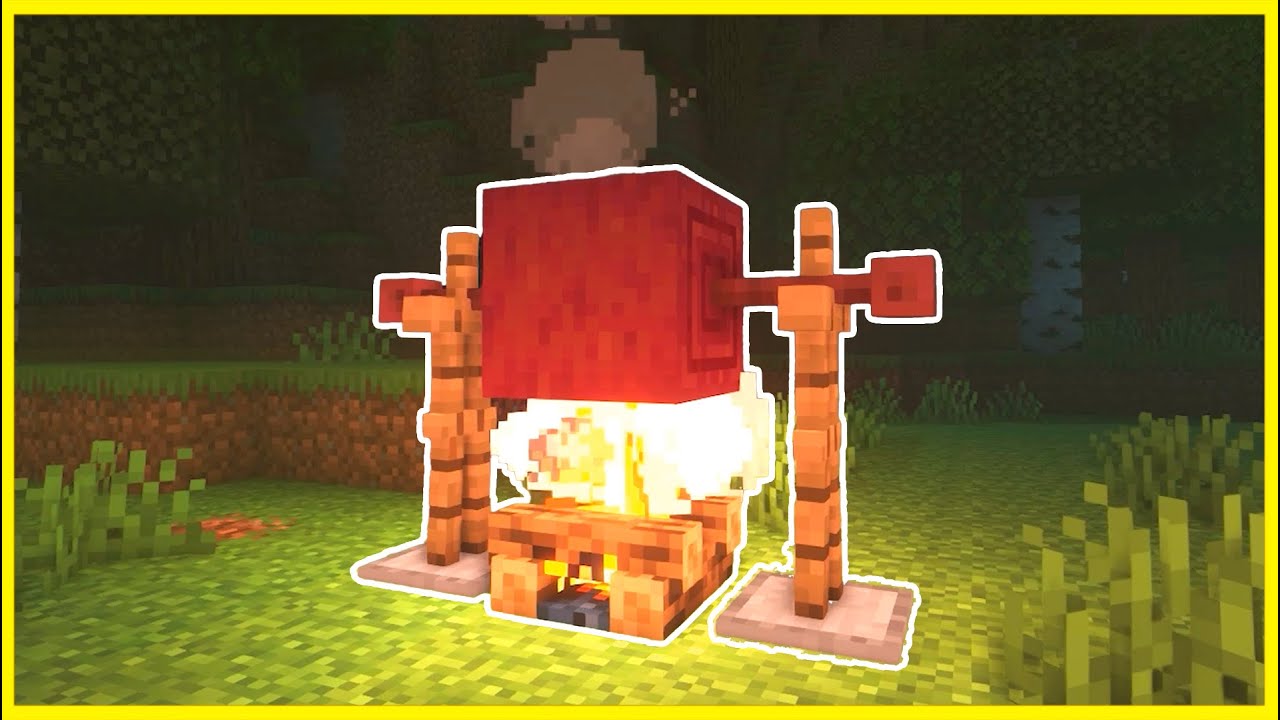 Cómo Hacer un Asador Salvaje en Minecraft! Decoraciones 1.19 - YouTube