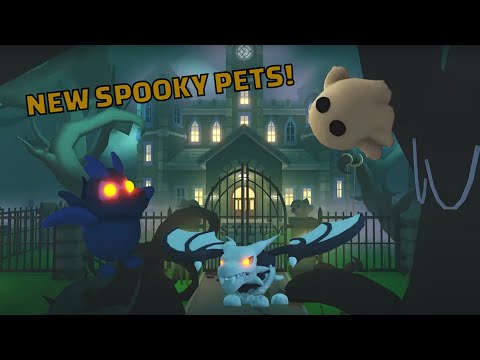 Epic New Spooky Pets! New Minigame in Adopt Me Halloween Update 2023 ...