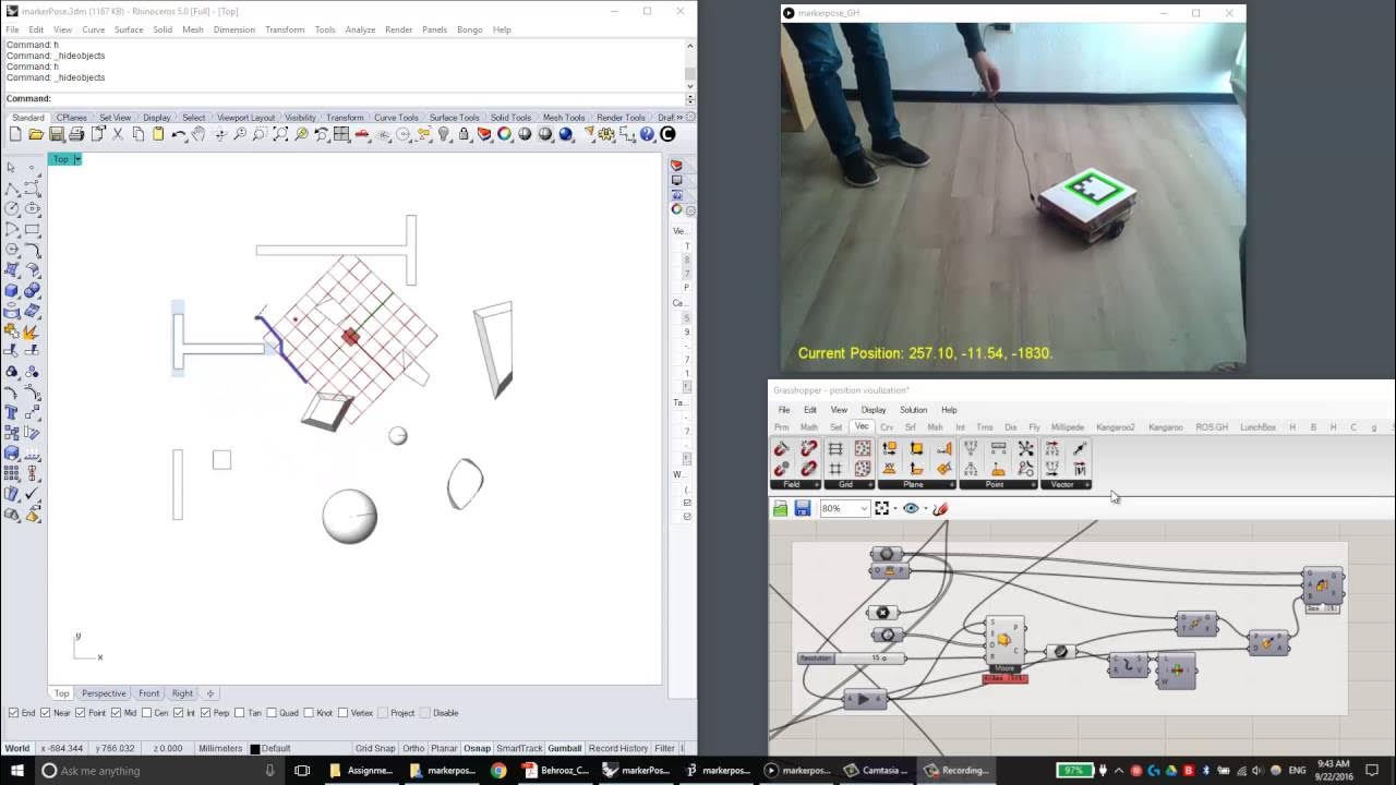 Robot Pathfinding Through Grasshopper - YouTube