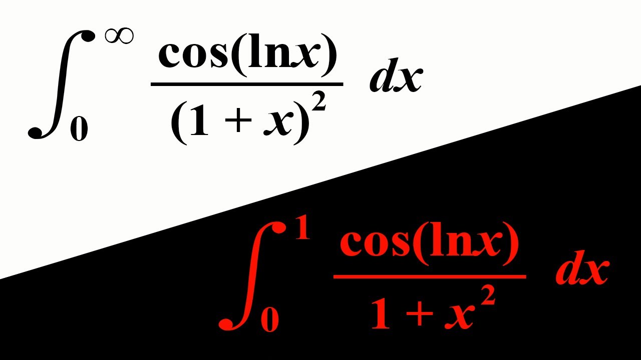 Nice integrals showing the art of Mathematics - YouTube