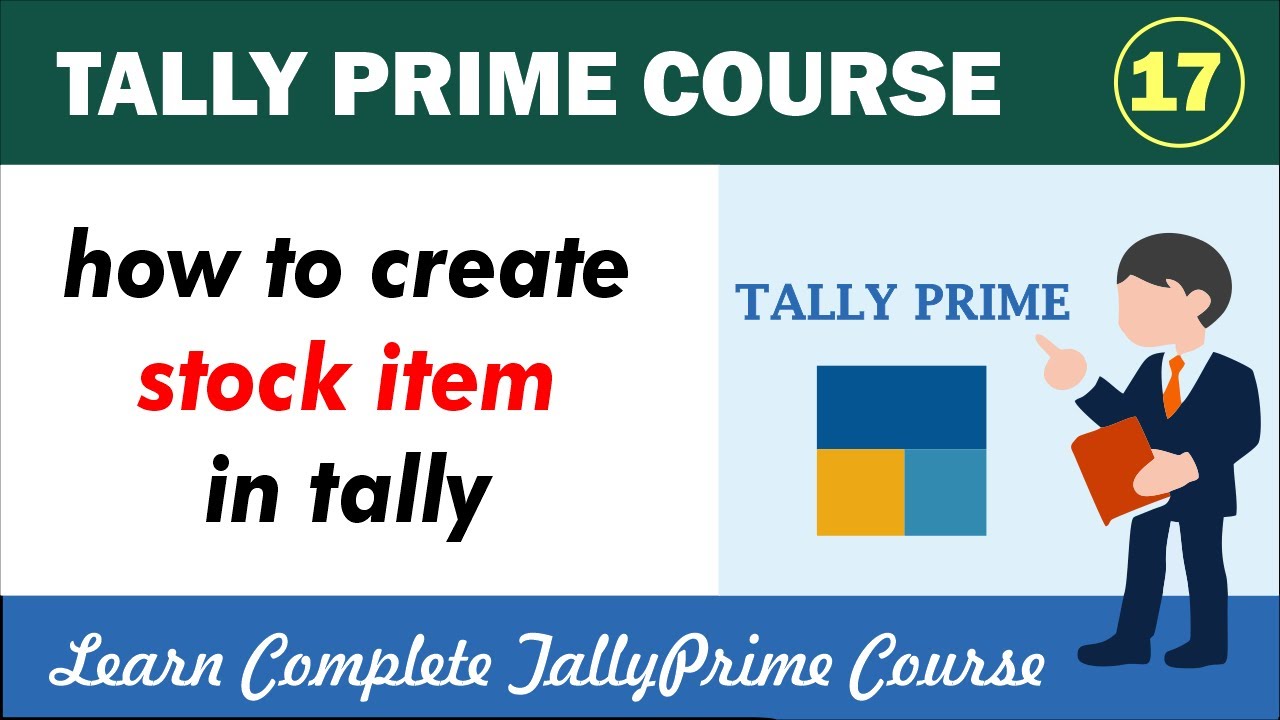 How to Create Stock Item in Tally Prime | Inventory Management Tutorial ...