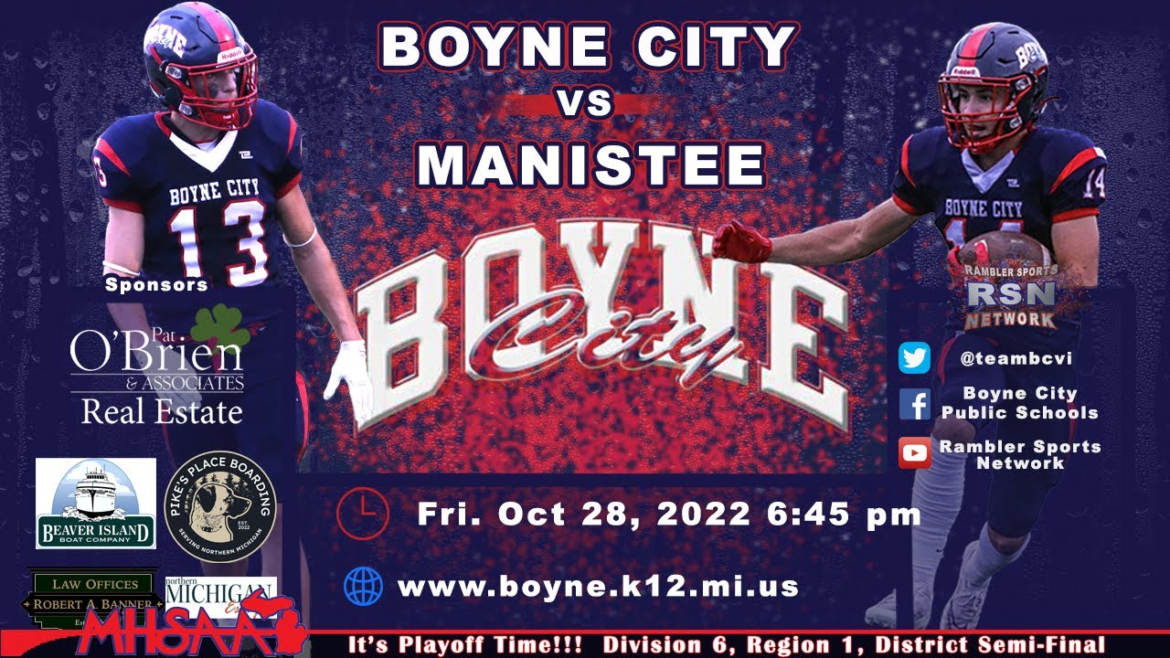 RSN Presents- Boyne City vs Manistee Playoff Round 1 10.28.22 - YouTube