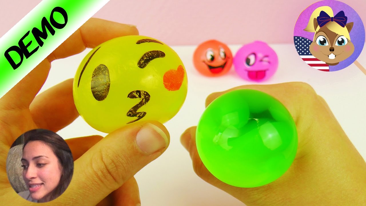 EMOJI SLIME ANTI STRESS SQUISHY BALL | slimy ball with funny faces ...