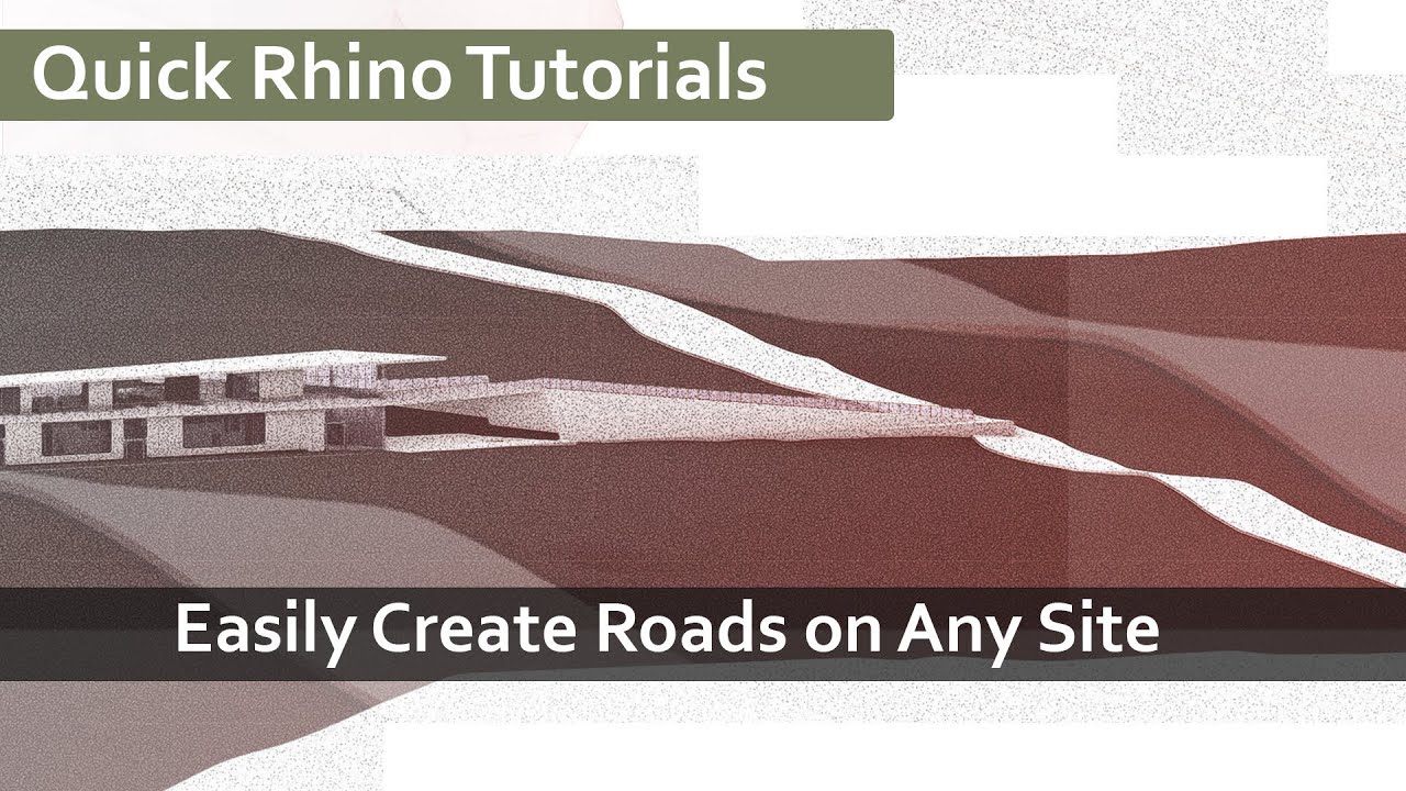 How to Model Roads on Top of Any Site Topography- Quick Easy Rhino ...