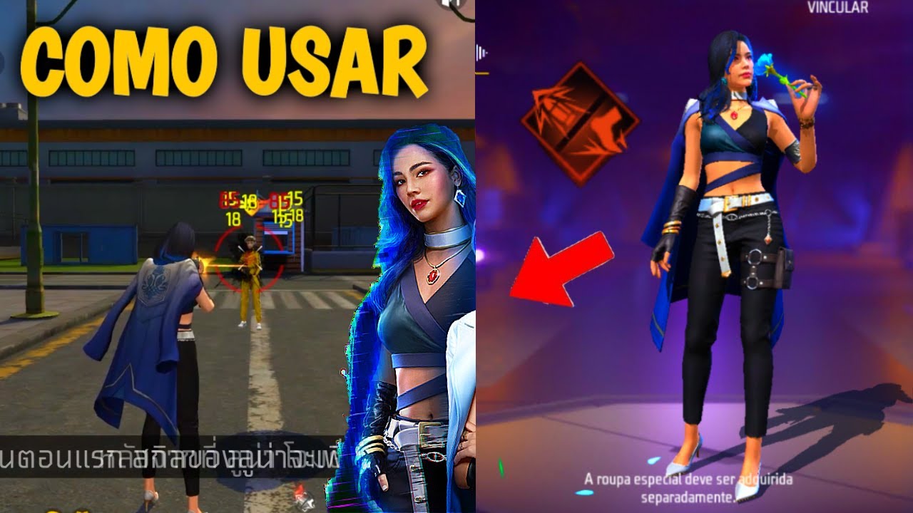 TESTEI! LUNA, COMO USAR - NOVA PERSONAGEM DO FREE FIRE & NOVIDADES ...