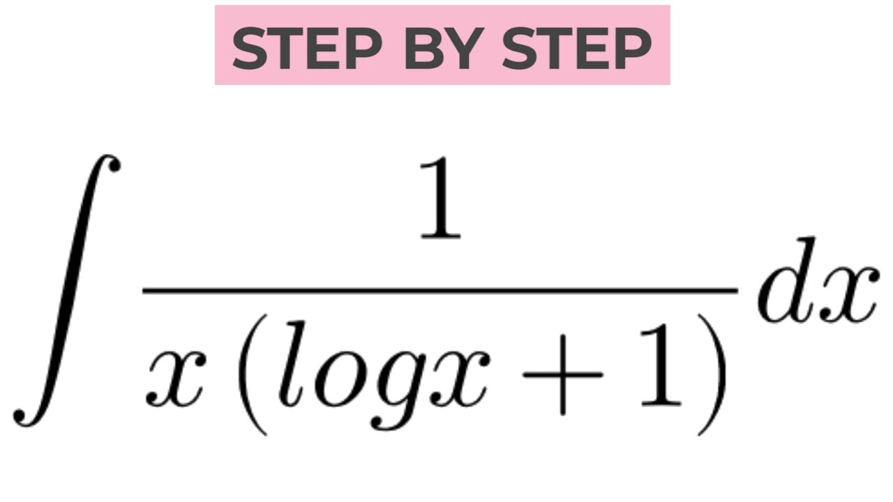 Integral 1/x(logx+1) dx - YouTube