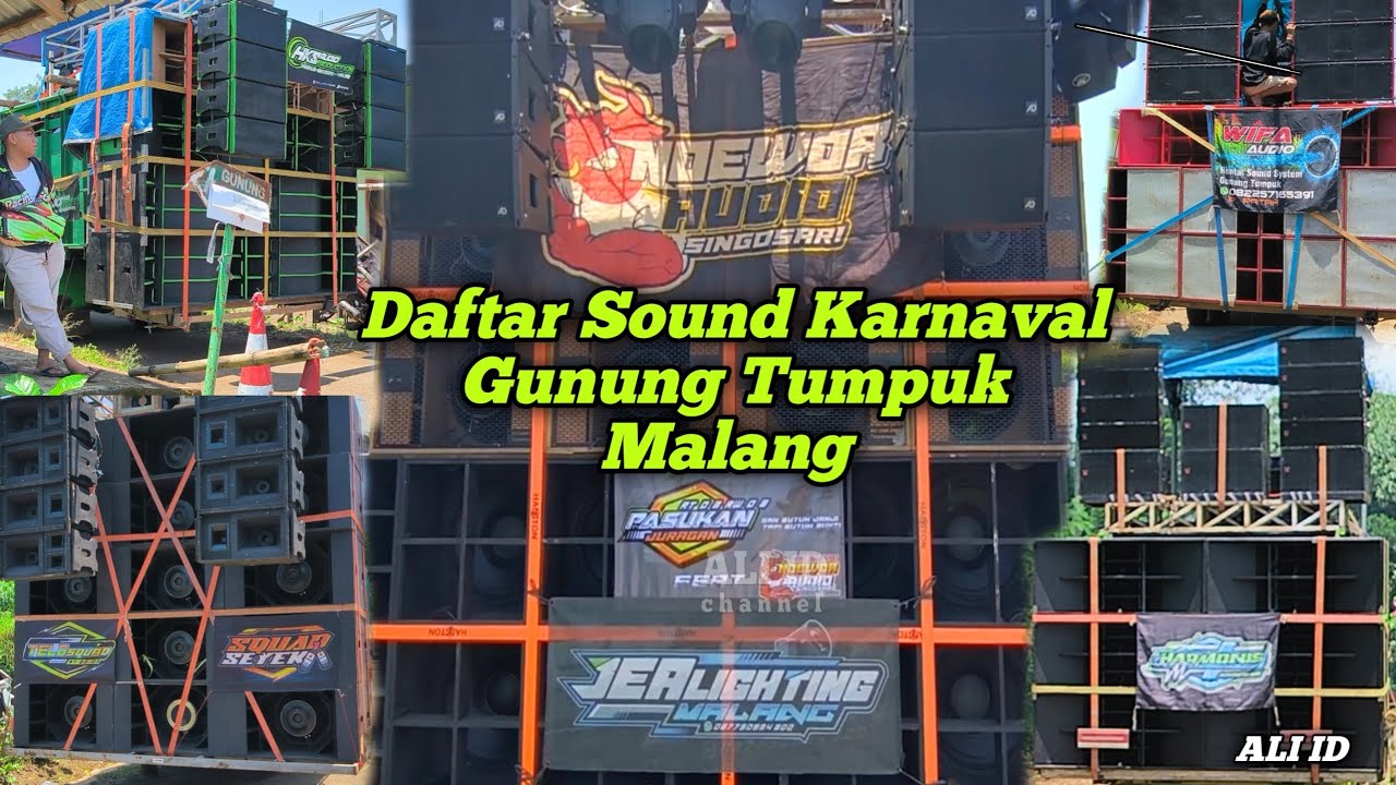 Daftar Sound & Rute karnaval Gunung Tumpuk Lawang hari ini..!! - YouTube