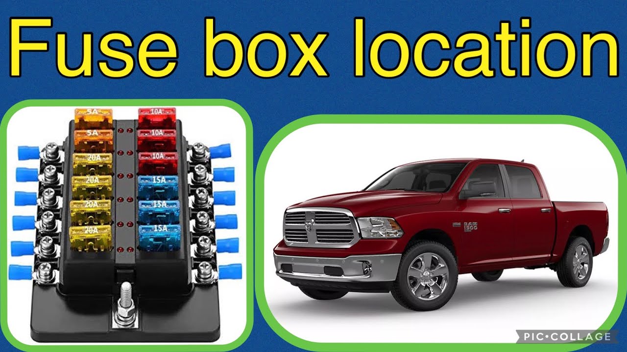 2018 Dodge Ram 1500 fuse box location - YouTube
