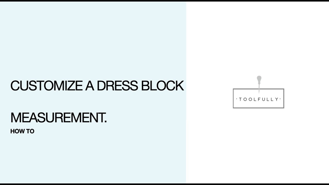 How to customize a dress block with your hip measurement. - YouTube