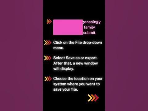 What Is GEDCOM File And How To Create GEDCOM File With Easy Steps ...