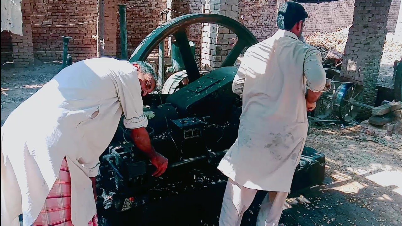 Ancient Old Engine Starting Up After 10 Year Best Sounding Diesel ...