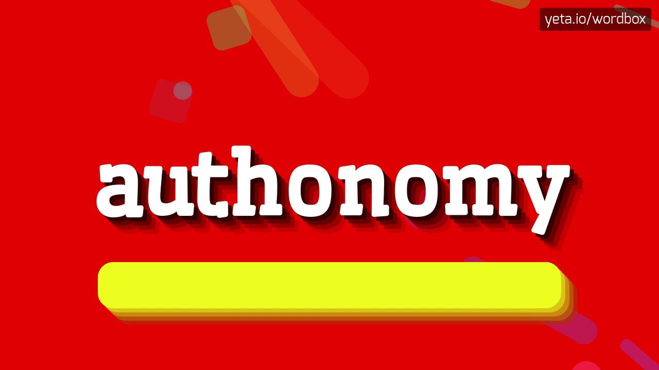 AUTHONOMY - HOW TO PRONOUNCE IT!? - YouTube