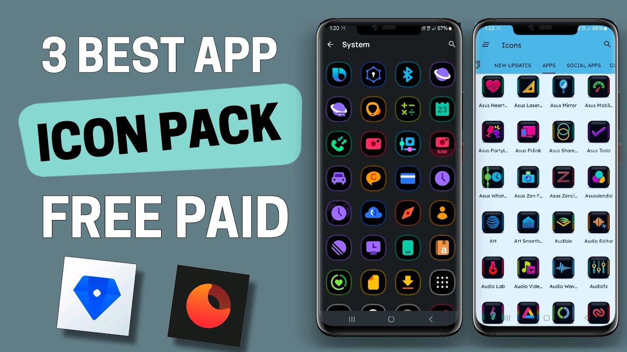 3 Best FREE ICON PACK Apps for Android 2024 - YouTube