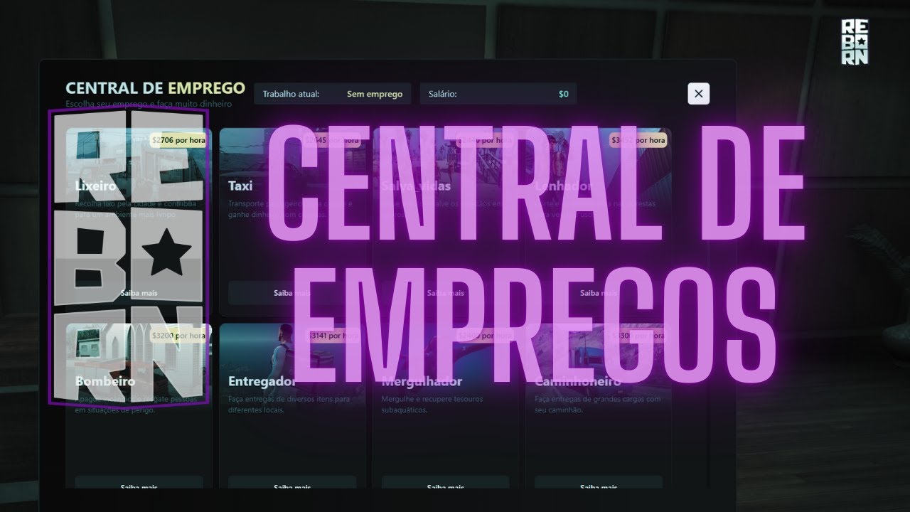 Reborn Shop - Central de Empregos - FiveM - YouTube
