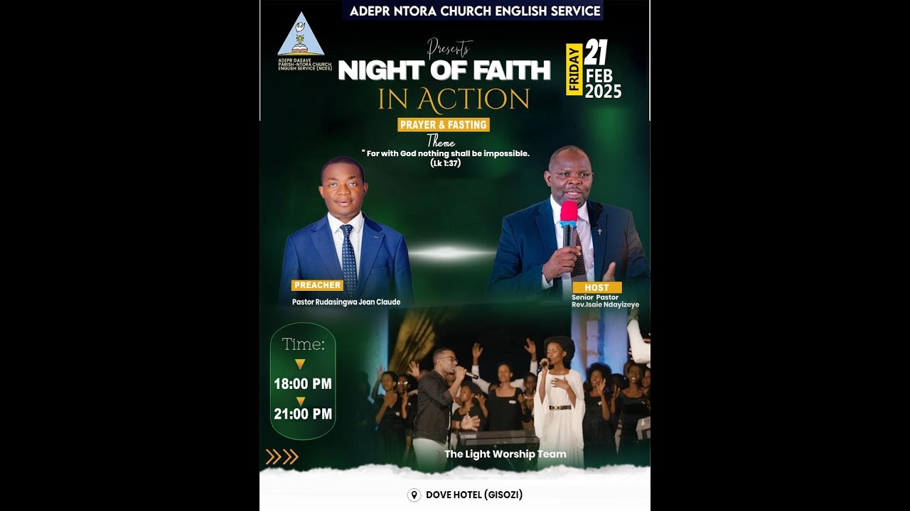 NIGHT OF FAITH IN ACTION (Week 3 out of 47 Weeks) | Pastor RUDASINGWA ...
