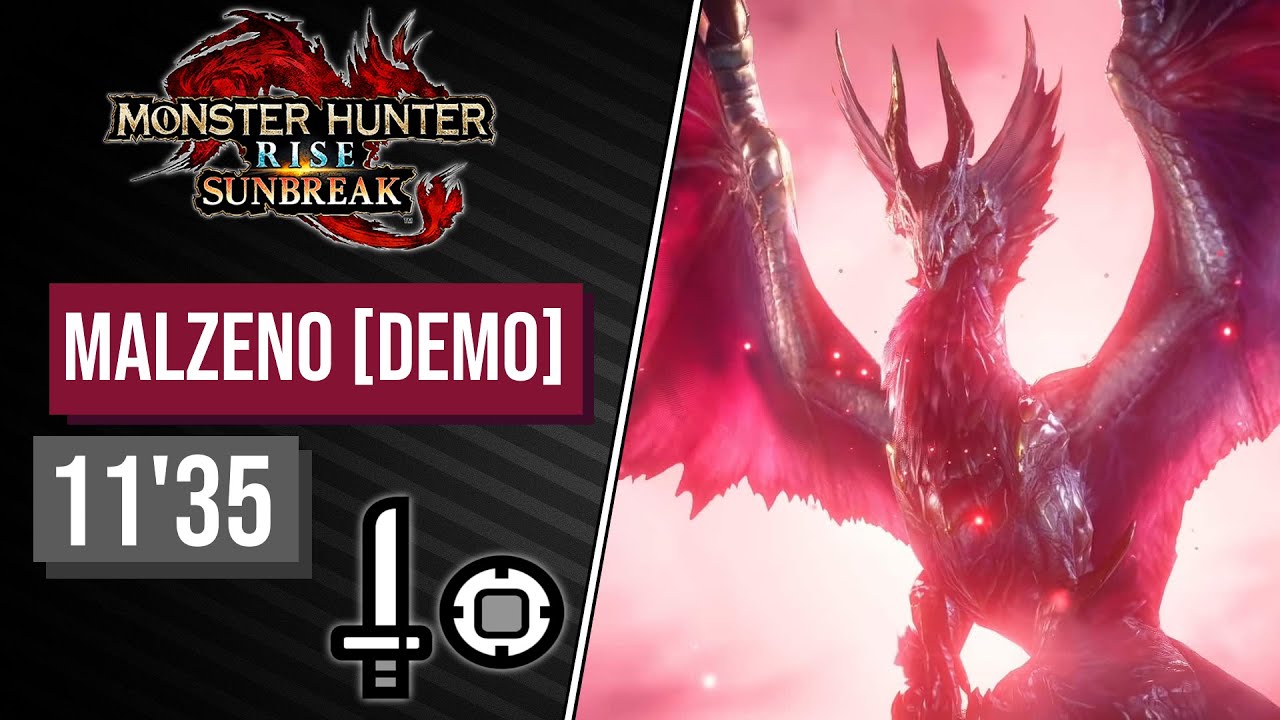 MH Rise | Malzeno Solo Demo (Sword and Shield | SnS) - 11'35 - YouTube