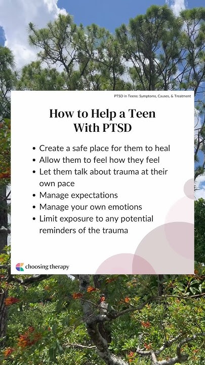 How to Help a Teen with PTSD - YouTube