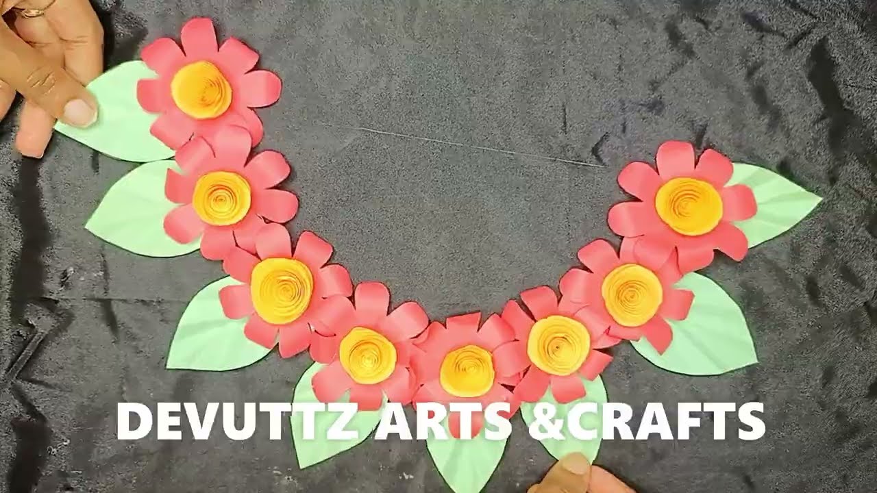 Beautiful and Easy Paper Wall Hanging / Papercraft For Home Decoration ...