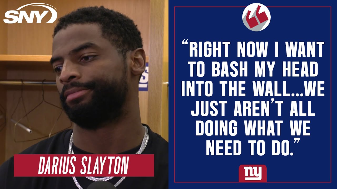 Darius Slayton on loss: 'right now I want to bash my head into the wall ...