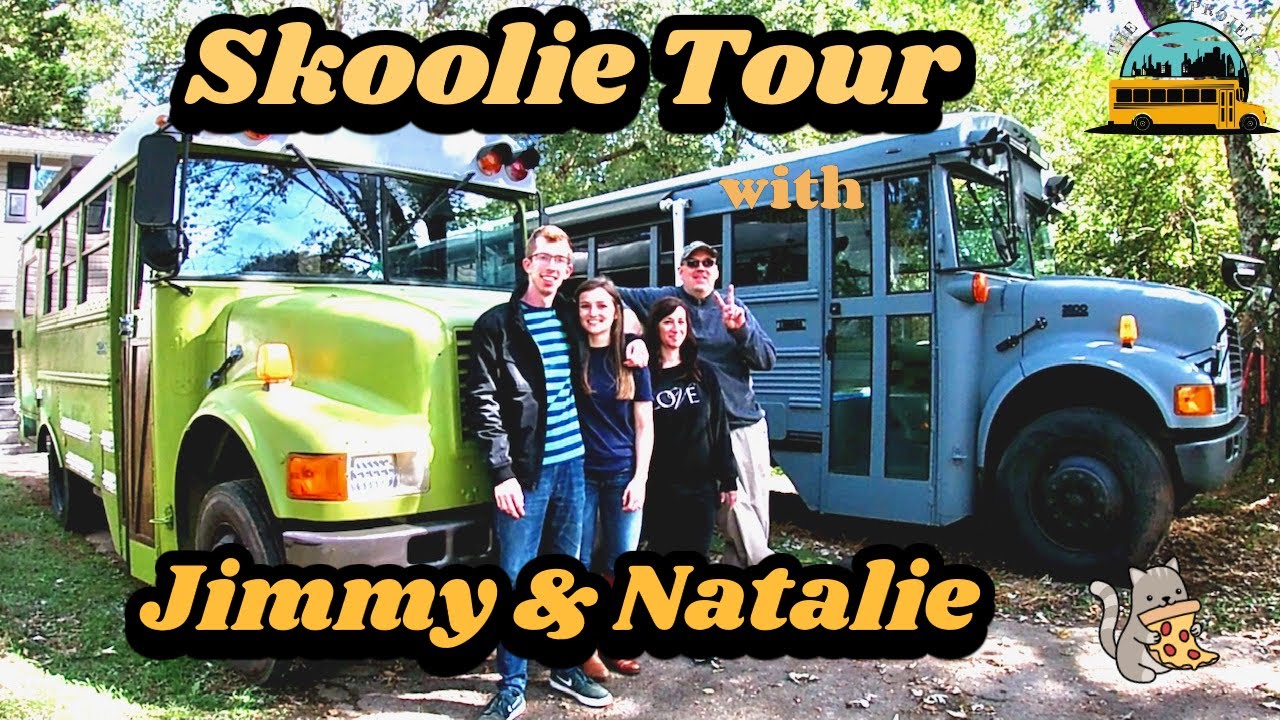 Skoolie Tour | Couple Converts Short Bus Into a Beautiful Tiny Home ...
