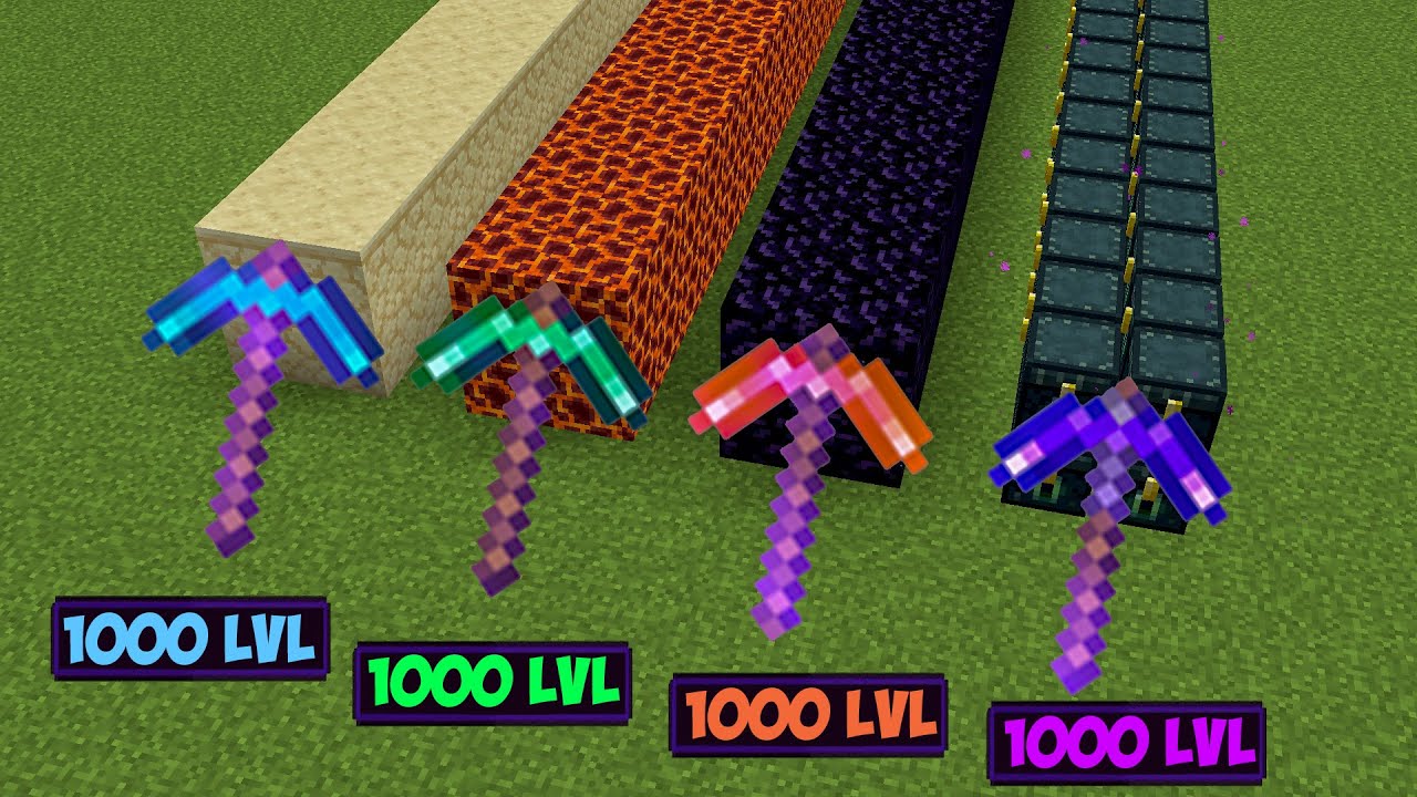 which 1000 lvl pickaxe is stronger? - YouTube