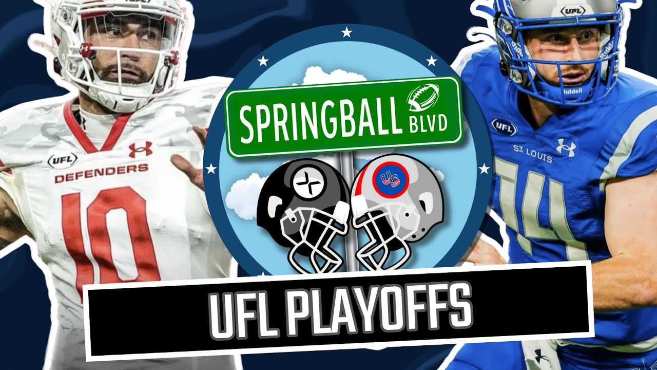 UFL PLAYOFFS w/ AJ SMITH | MATTY'S DEFENDERS VS. TPG'S BATTLEHAWKS | Springball Boulevard - YouTube