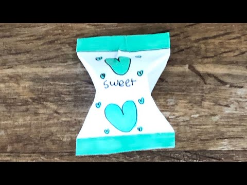 How to make a cute paper sweet bag tutorial #cute - YouTube