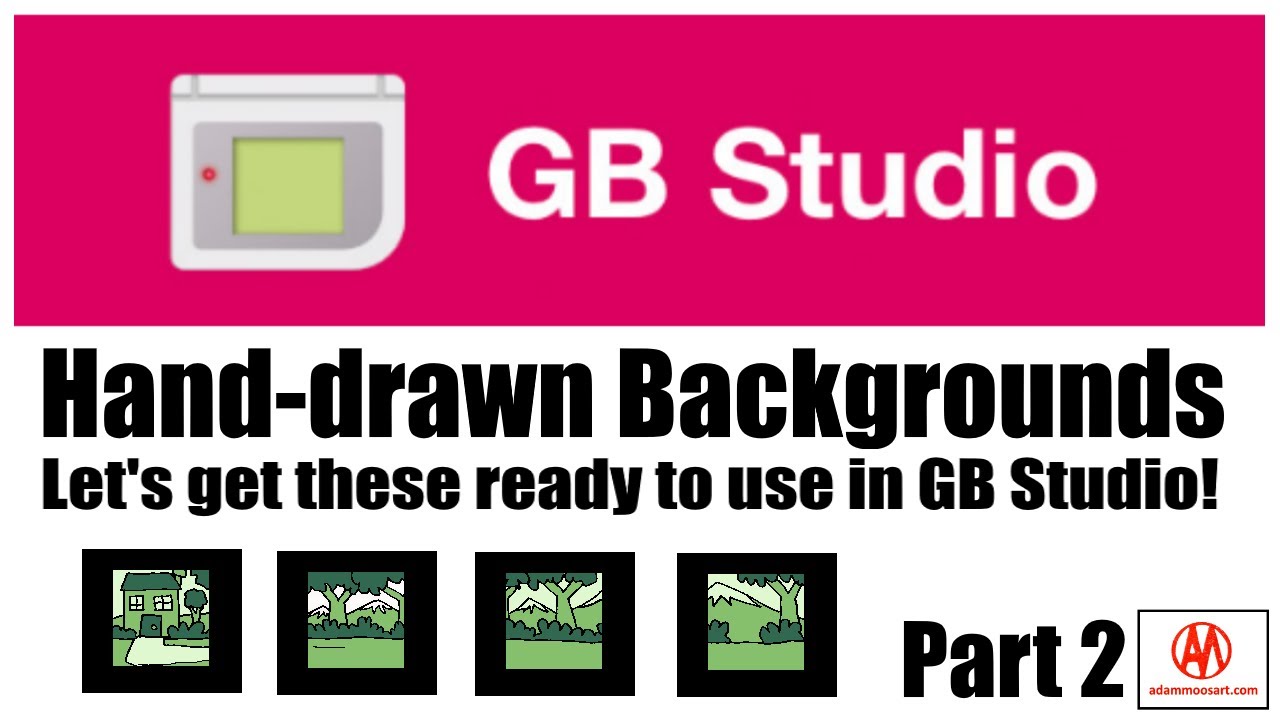 GB Studio 4.5 - Hand-drawn Backgrounds - Part 2 - YouTube