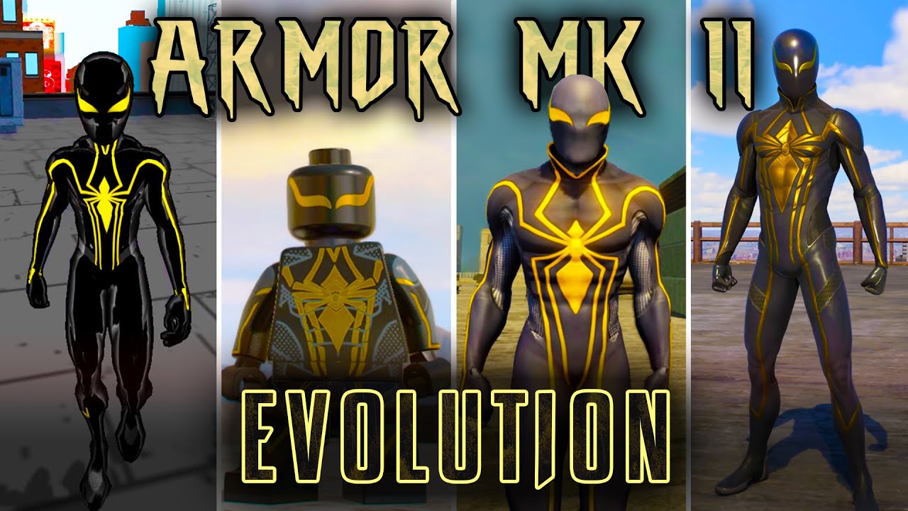 Evolution of Spider-Armor MK II in Spider-Man Games (2000 - 2023) - YouTube