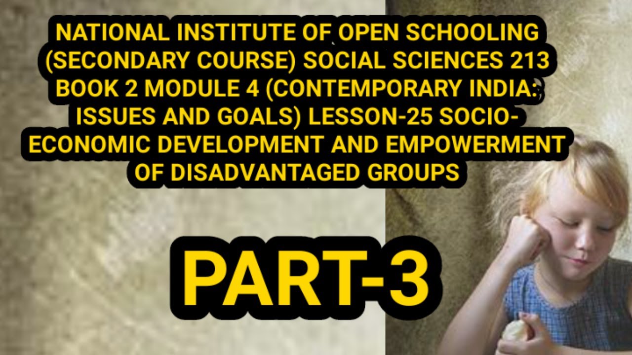 les25(SOCIO-ECONOMIC DEVELOPMENT AND EMPOWERMENT OF DISADVANTAGED ...