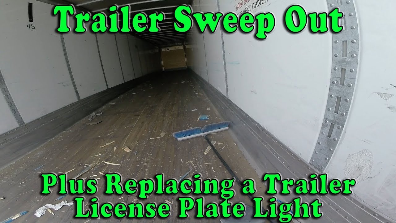 TRAILER SWEEP-OUT and License Plate Light Replacement in Groveport, OH ...
