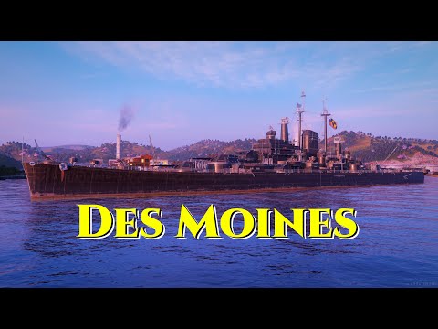 Meet The Des Moines! Legendary US Cruiser (World of Warships Legends ...