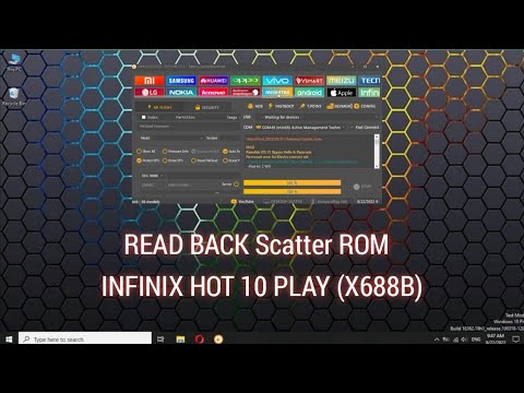 infinix hot 10 play | x688b | read frimware hasil dari unlocktool - YouTube