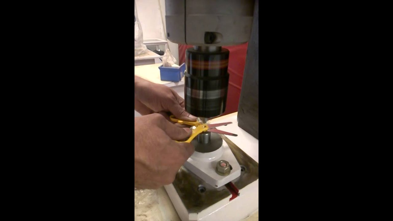 Hinge or Scissor Riveting operation - YouTube