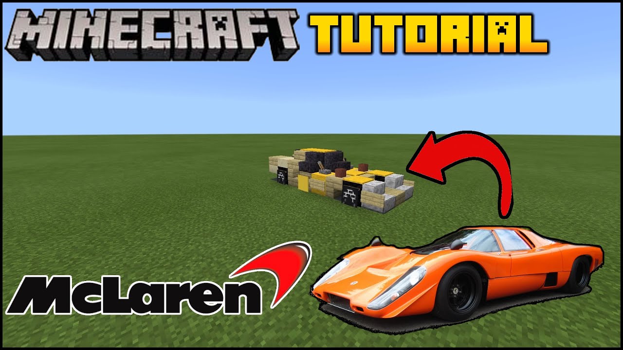 Minecraft Supercar - How To Build A 1969 Mclaren M6GT Minecraft Car ...