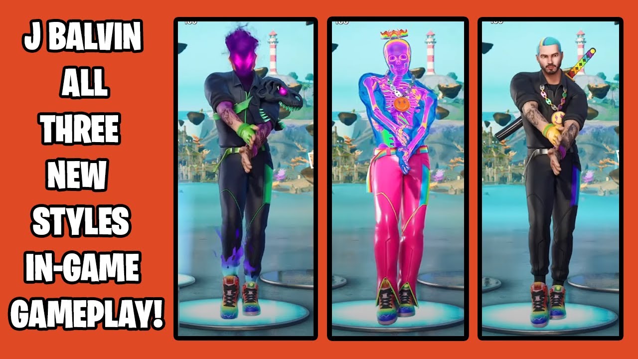 How To Get J Balvin Skin & JBalvin 3 New Skin Styles In Fortnite! (FREE ...