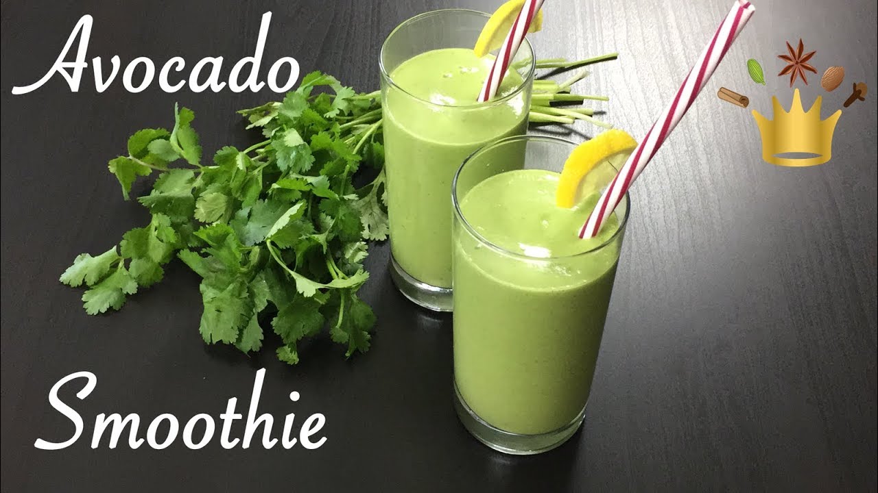 Savory Avocado Smoothie / Avocado Lassi / Green Smoothie - YouTube