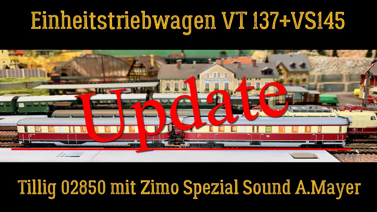 96/1# Update Tillig TT VT 137 DR Einheitstriebwagen - YouTube