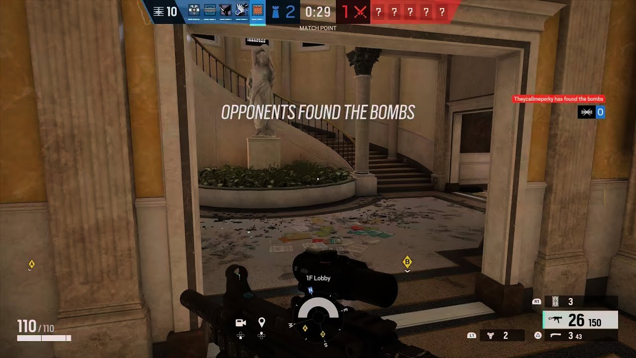 Rainbow six Castle game winner - YouTube