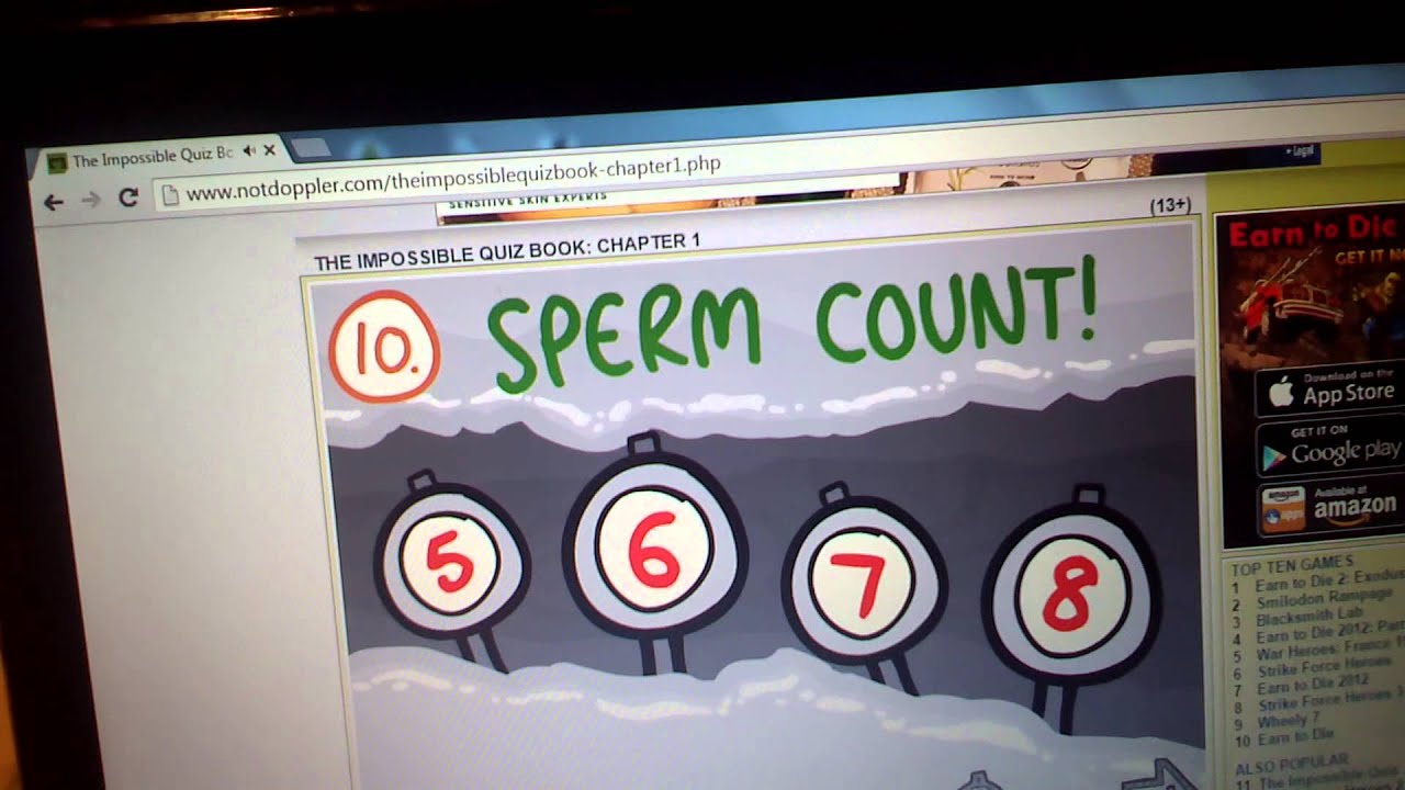 The impossible quiz book hidden skip - YouTube