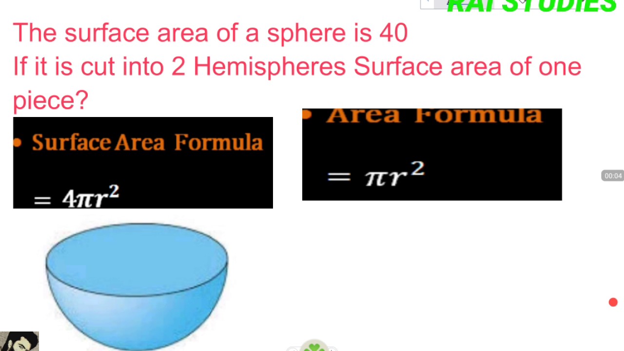 Hemisphere Surface Area Example 1 RAI YouTube hemisphere-surface-area-example-1-rai-youtube