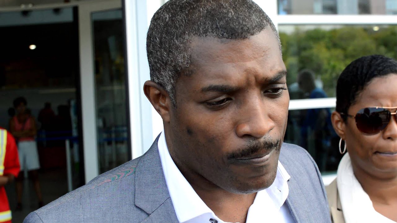 Patrick Illidge arrives at SM Airport after Bribery allegations ...