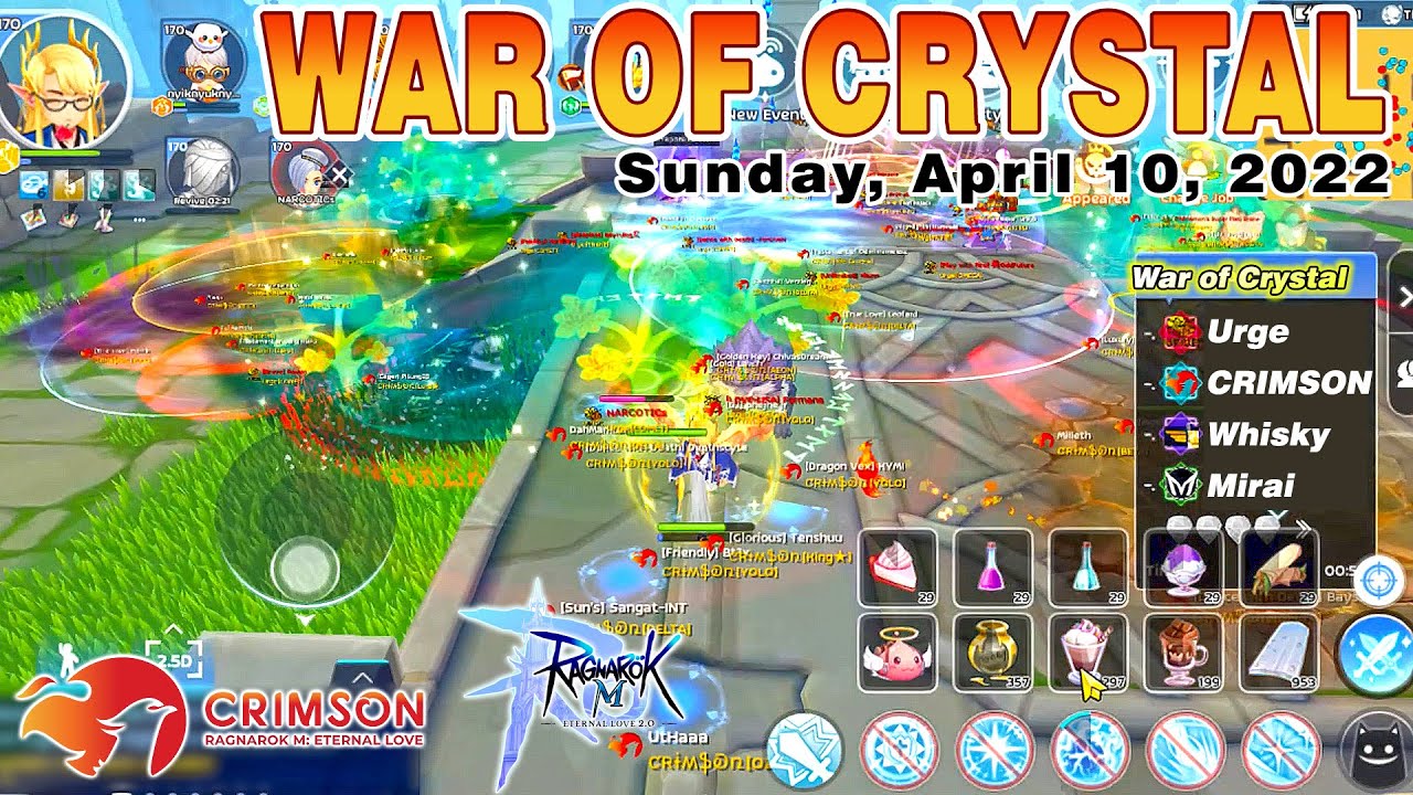 War of Crystal (WOC) SUN | Urge - CRIMSON - Whisky - Mirai | Ragnarok ...