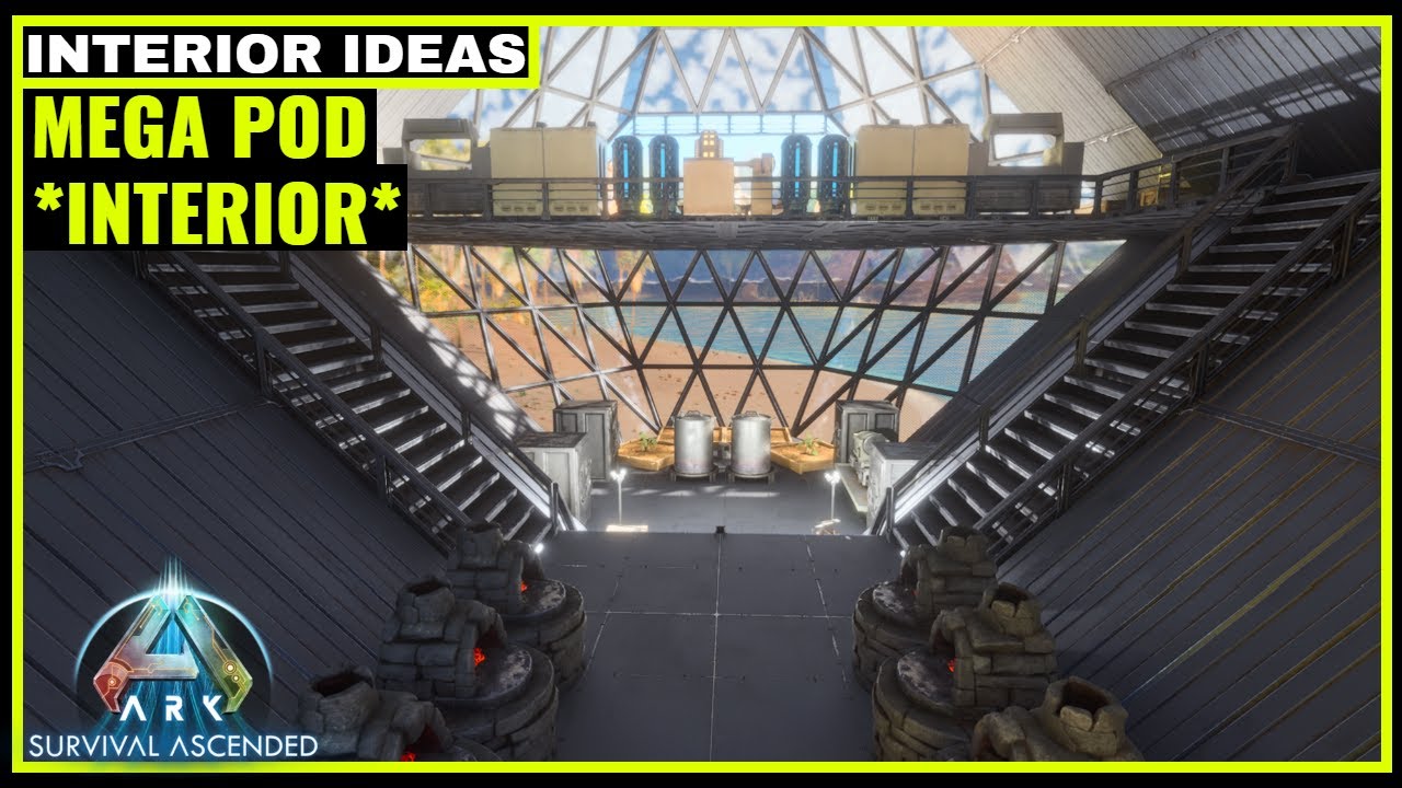 Mega Pod Interior Design | Ark Survival Ascended - YouTube